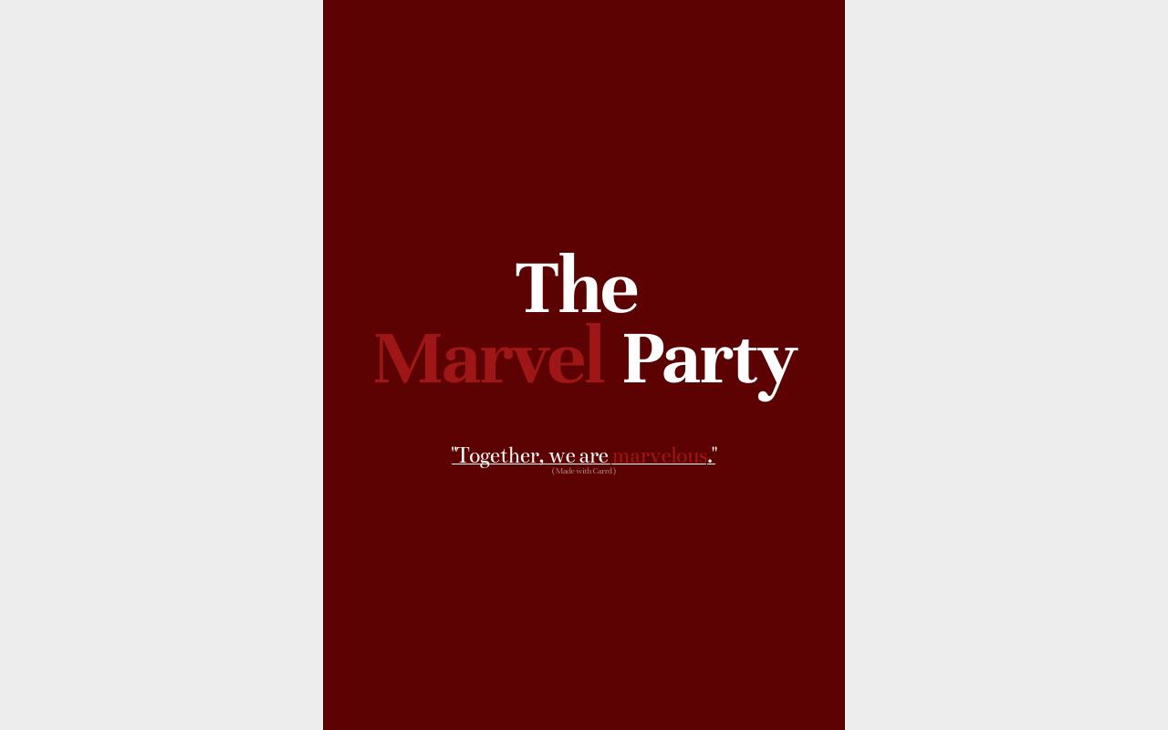 Together, we are marvelous.